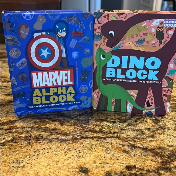 Marvel | Toys | Marvel And Dino Block Kids Toy Book | Poshmark